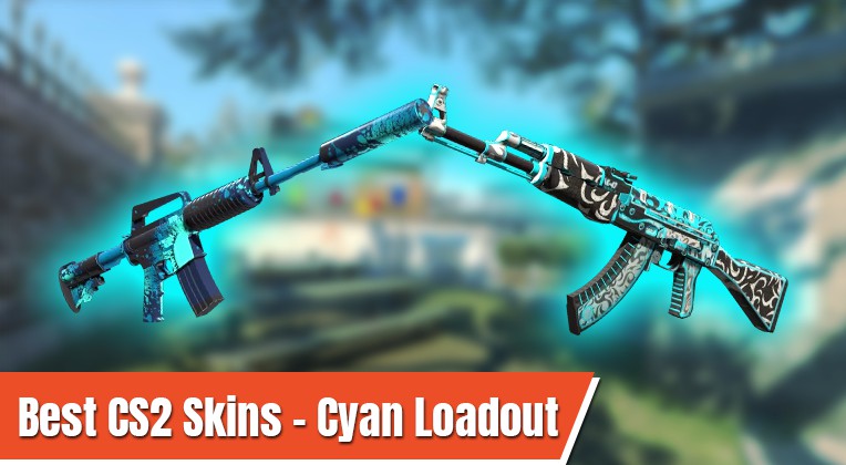 Best CS2 Skins - Cyan Loadout - Embrace the cyan aesthetic with these Counter-Strike 2 skins